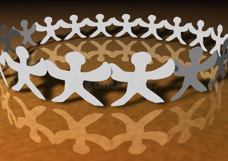 United People Chain stock illustration. Illustration of mankind - 14635307