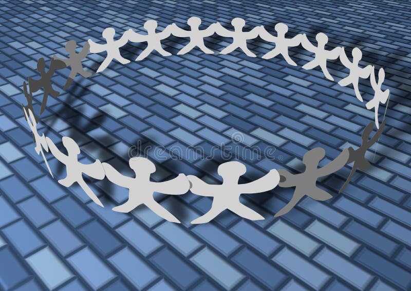 United People Chain stock illustration. Illustration of group - 15472586