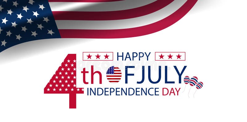 Celebrate Freedom Happy 4th of July Independence Day Stock Vector ...