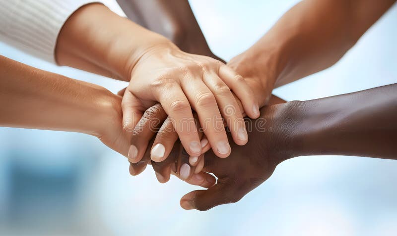 United we Stand the Power of Teamwork Stock Illustration - Illustration ...