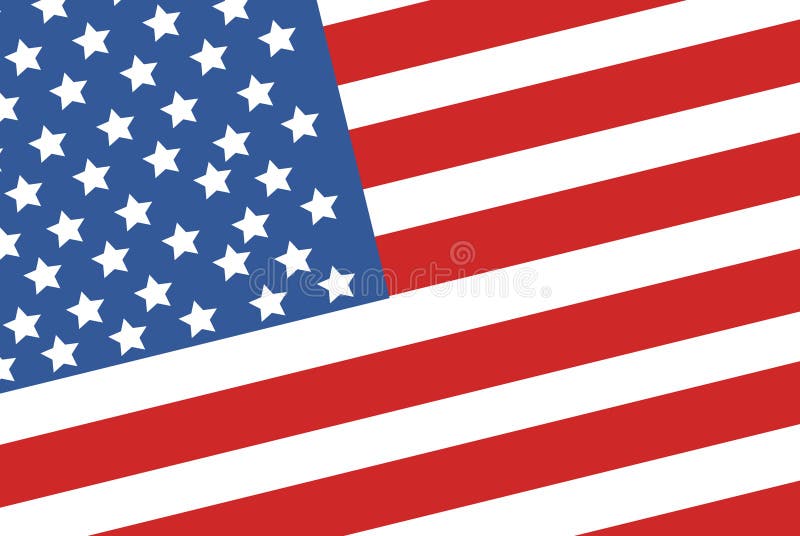 United State of America Flag Isolated Vector Stock Vector ...