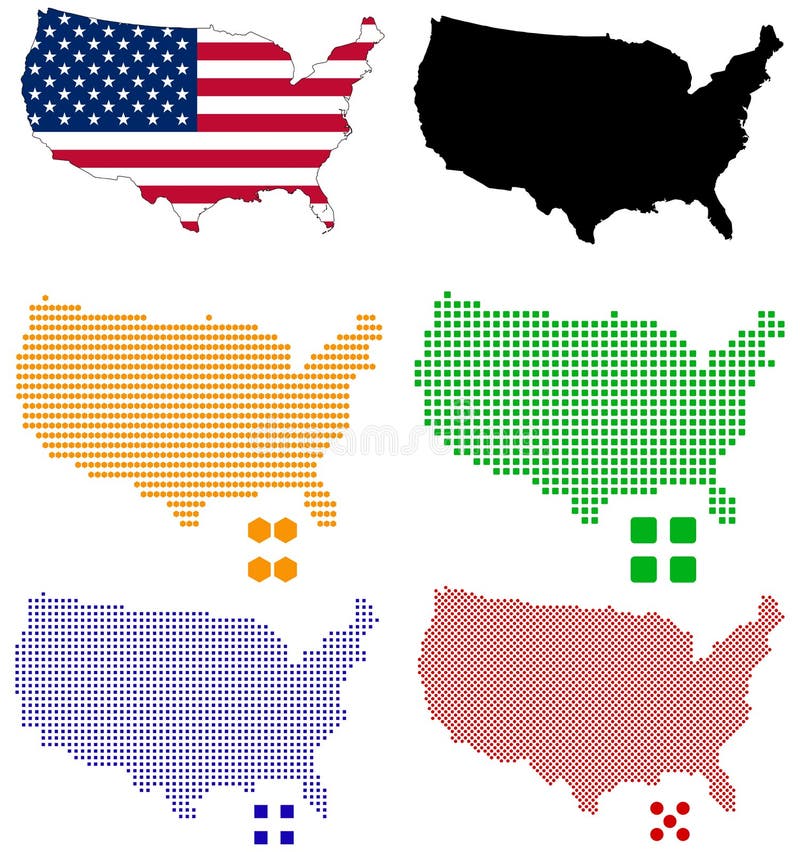 Pixel Map Usa States Stock Illustrations – 1,672 Pixel Map Usa States ...