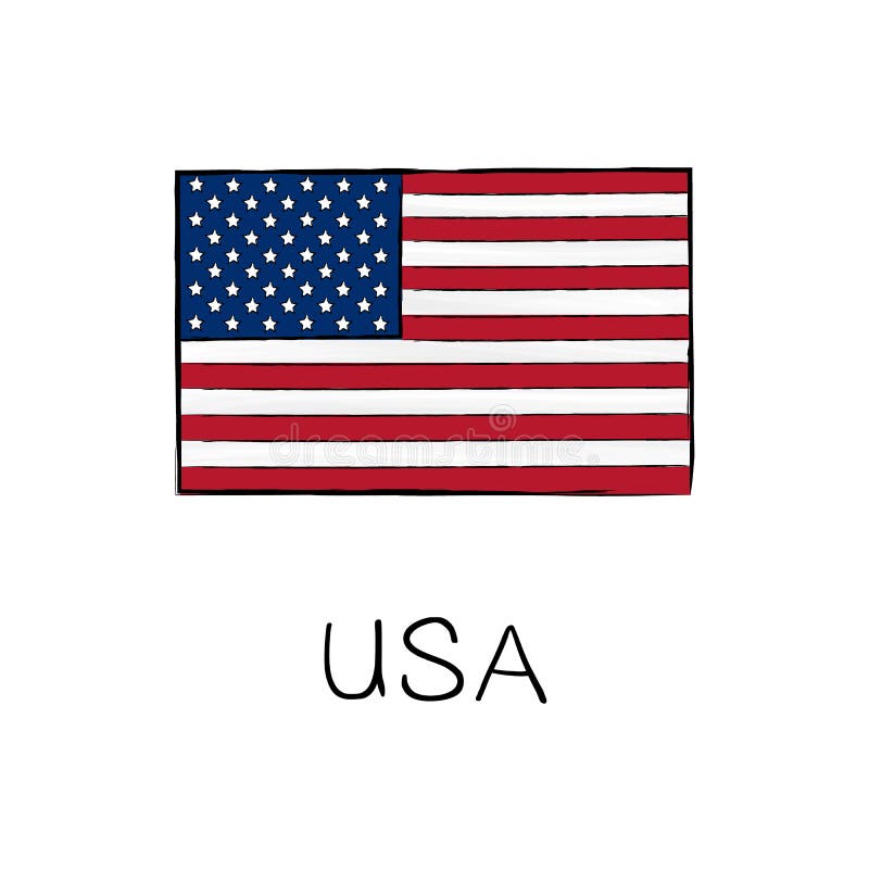 The United States of America Country Flag with Signature, Graphic ... The United States of America Country Flag with Signature, Graphic ...
