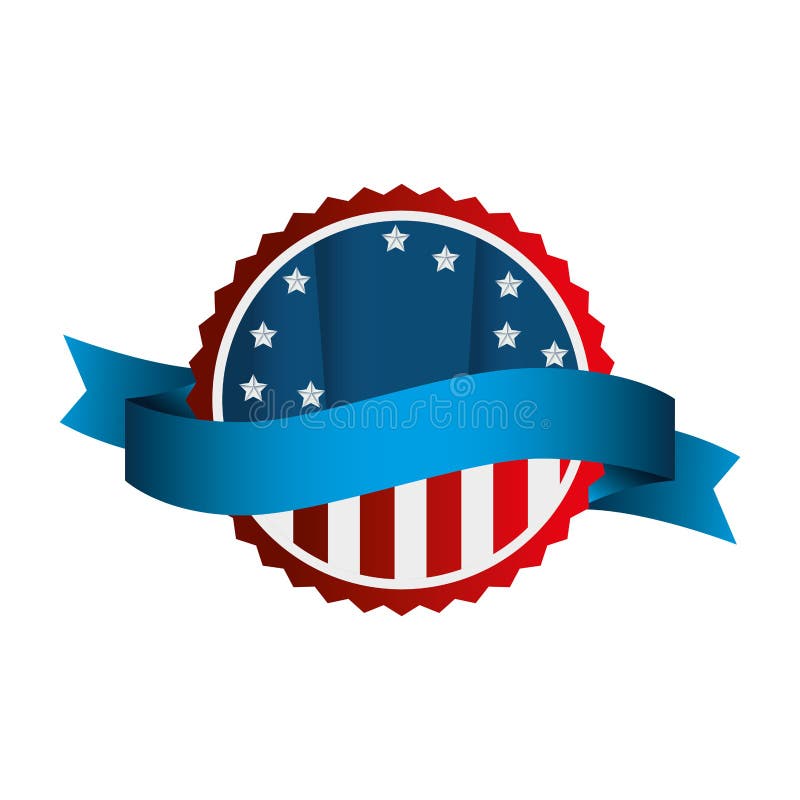United States of America Emblem Stock Illustration - Illustration of ...