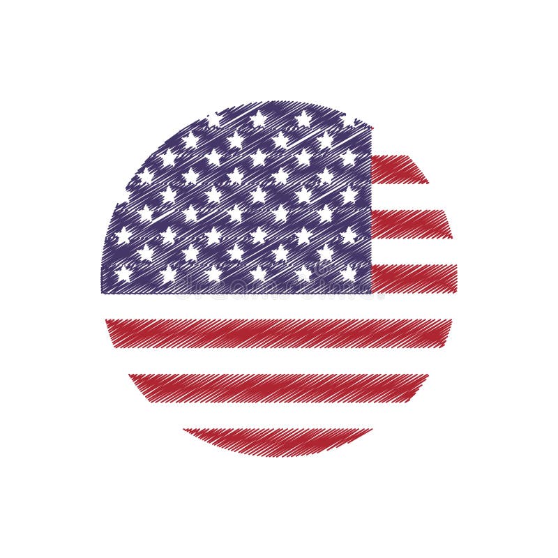 United States of America Emblem Stock Vector - Illustration of july ...