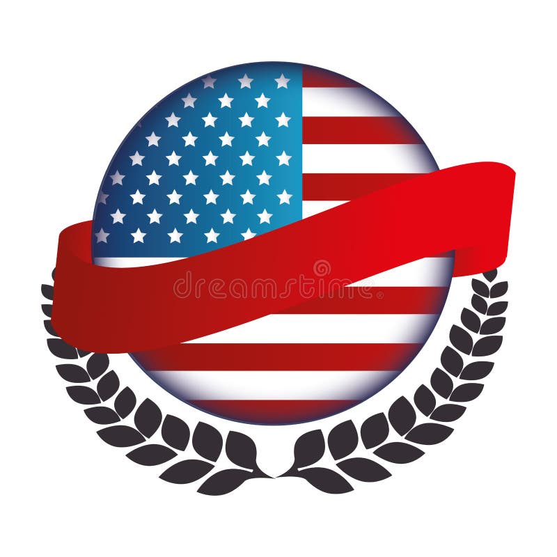 United States of America Emblem Stock Vector - Illustration of america ...