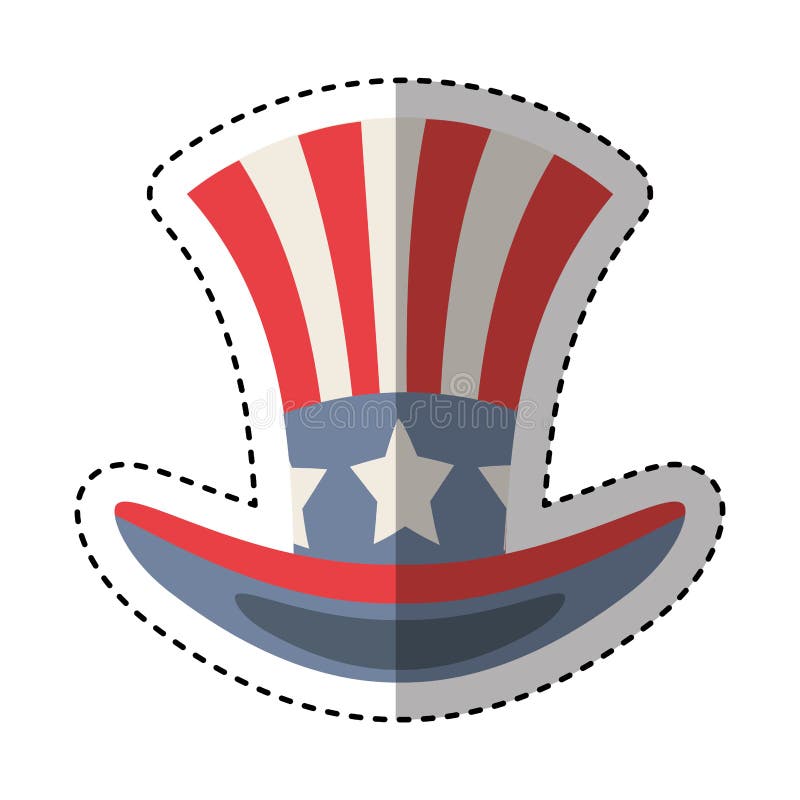 United States of America Hat Emblem Stock Vector - Illustration of ...