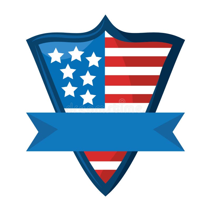 United States of America Shield Stock Vector - Illustration of emblem ...