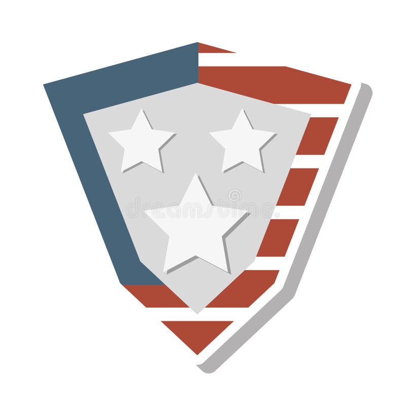United States of America Shield Stock Vector - Illustration of nation ...