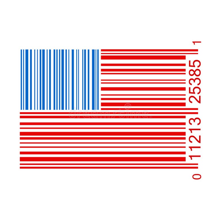 United States Bar Code Illustration Stock Vector - Illustration of ...