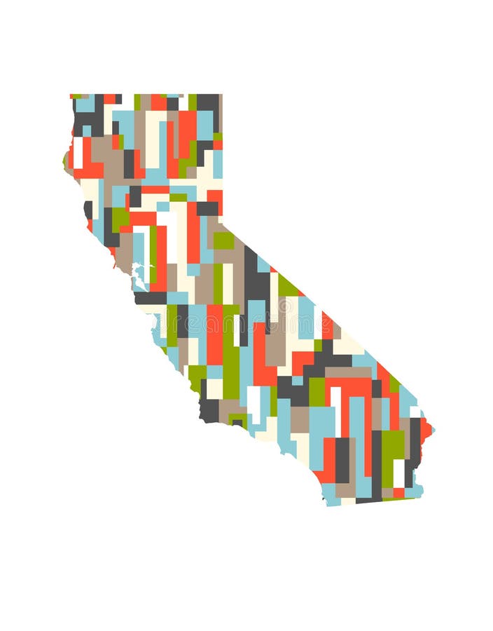 California State Map. Vector Design Illustration Stock Vector ...