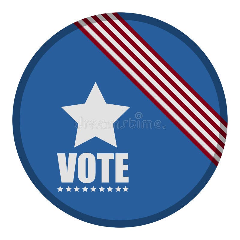 United States Campaign Button Stock Vector - Illustration of icon, vote ...