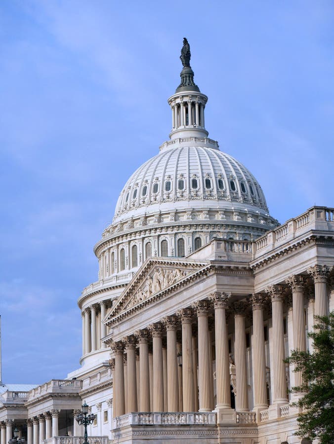 Dome Of The United States Capitol Building Stock Photo - Image of ...