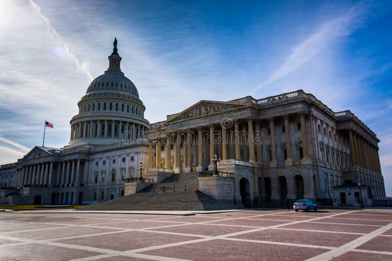 The United States Capitol, in Washington, DC. Stock Photo - Image of ...