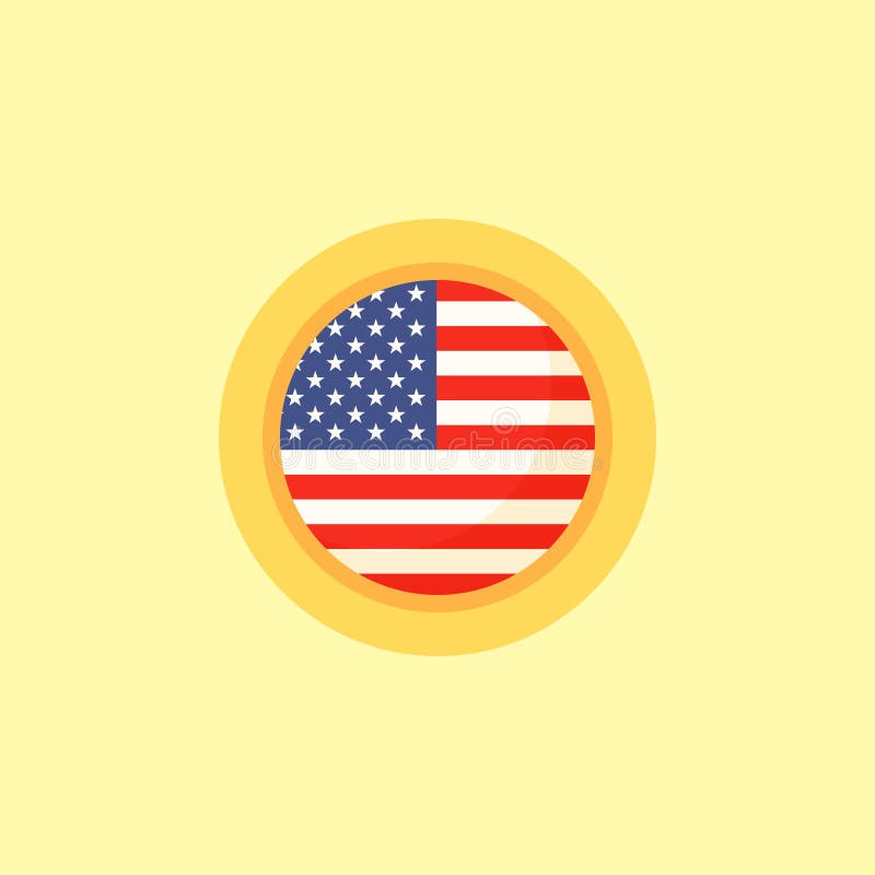 United States - Circular Flag Stock Vector - Illustration of round ...