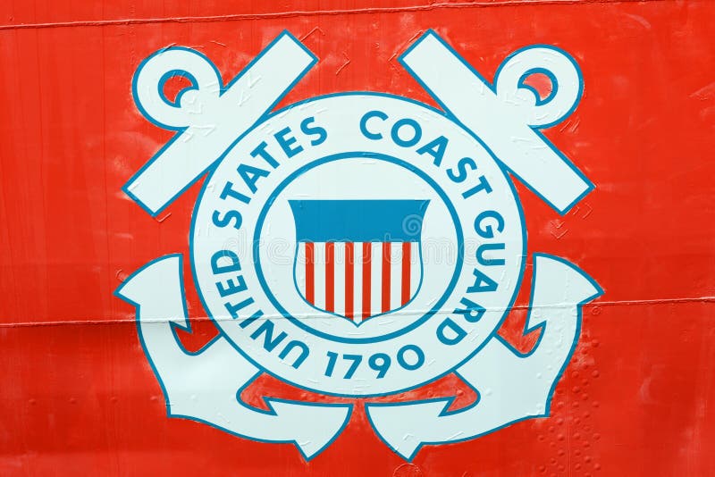 United States Coast Guard Shield Emblem on Ship Editorial Photo - Image ...