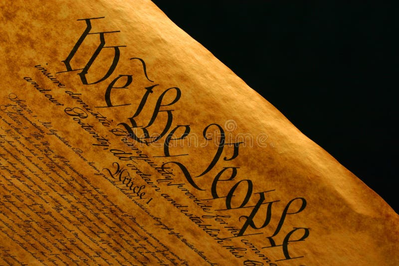 USA Constitution Parchment stock image. Image of document - 17269393