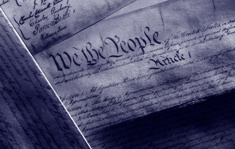The United States Constitution Stock Photo - Image of united, document ...