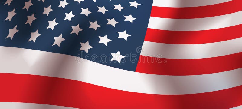 American Flag Horizontal Curtain Stock Vector - Illustration of ...