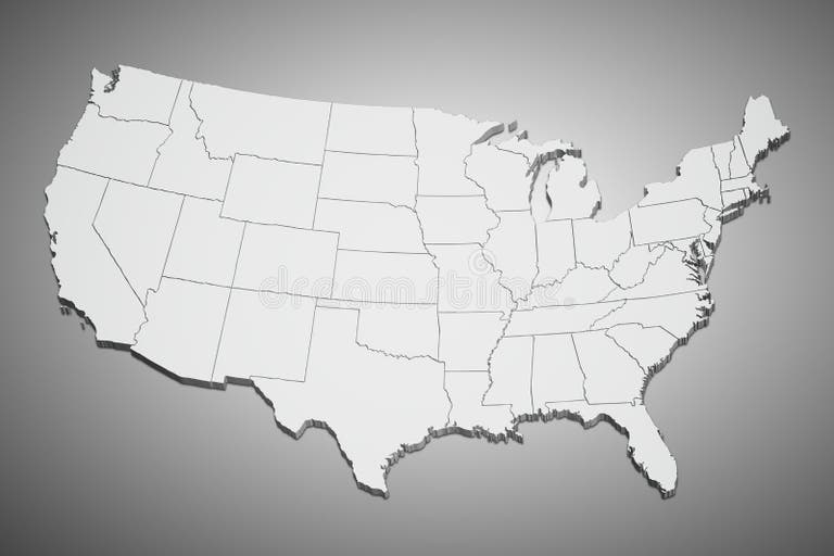 Gray Map United States Stock Illustrations – 7,418 Gray Map United ...