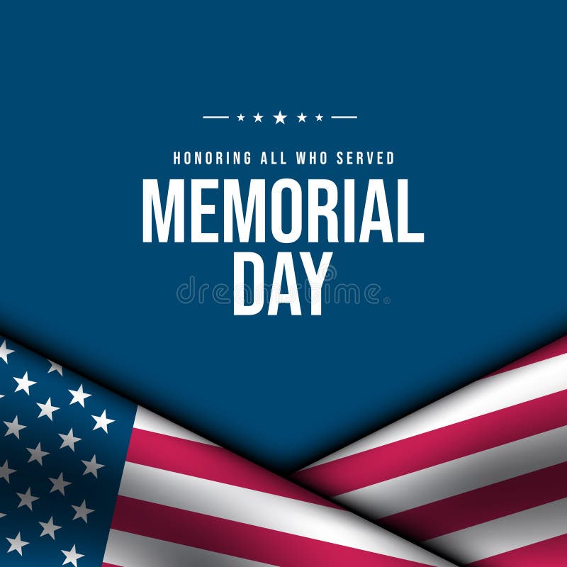 United States Memorial Day Design Template Stock Illustration ...