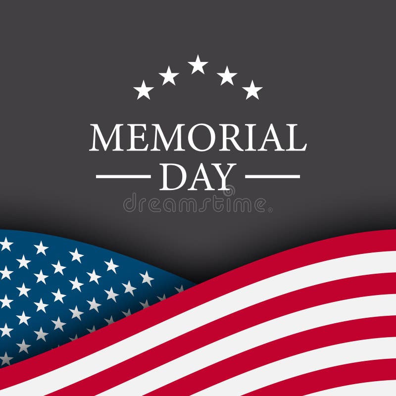 United States Memorial Day Design Template Stock Illustration ...