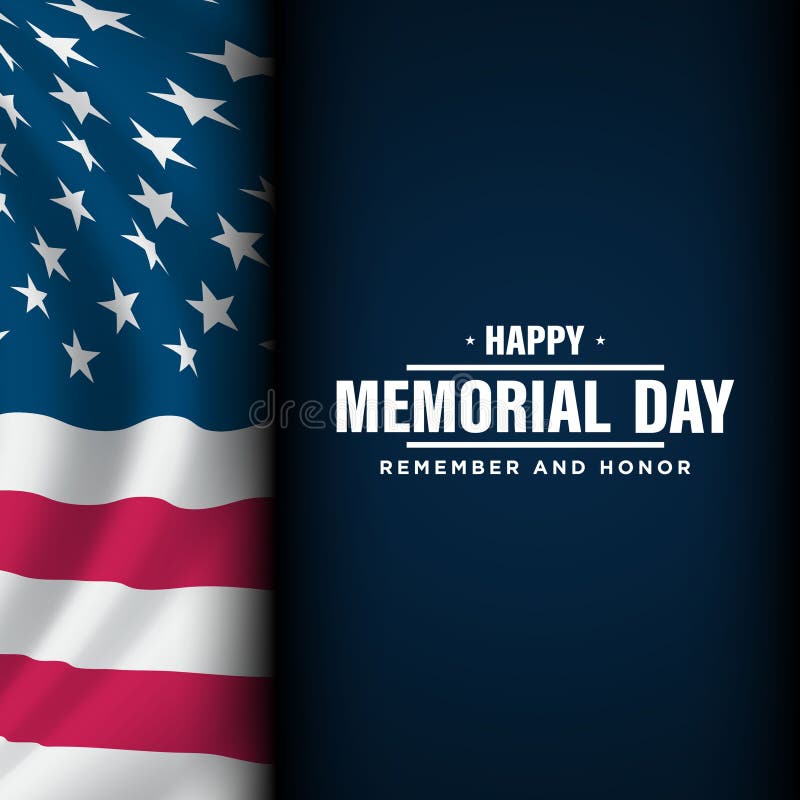 United States Memorial Day Design Template Stock Illustration ...