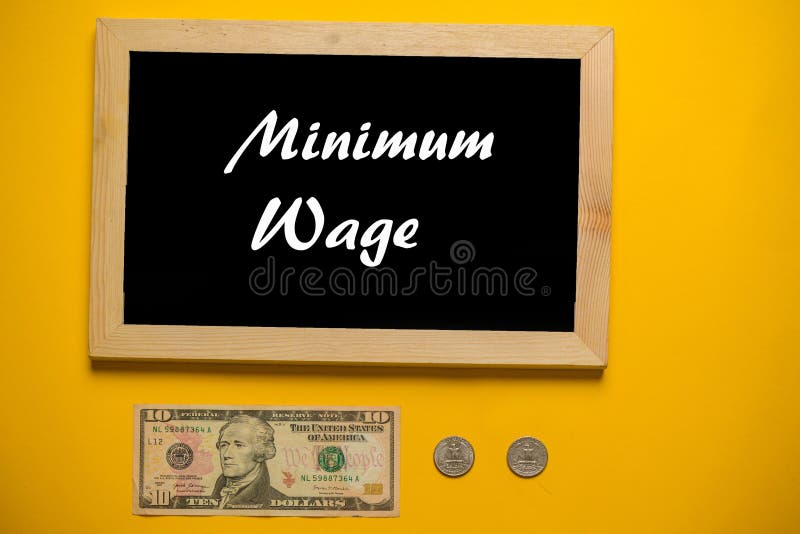 United States Minimum Wage stock illustration. Illustration of states ...
