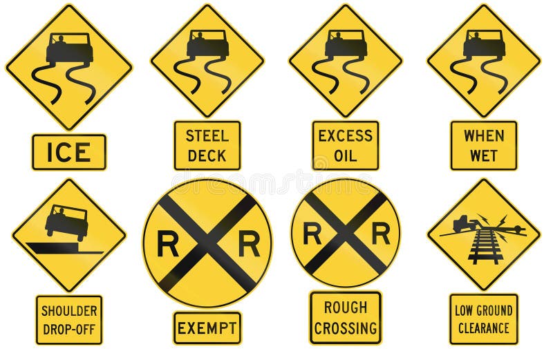Mutcd Road Warning Sign Assembly Stock Illustrations – 4 Mutcd Road ...