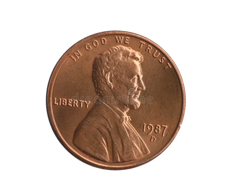 United States One Cent Coin Stock Photo - Image of budget, background ...