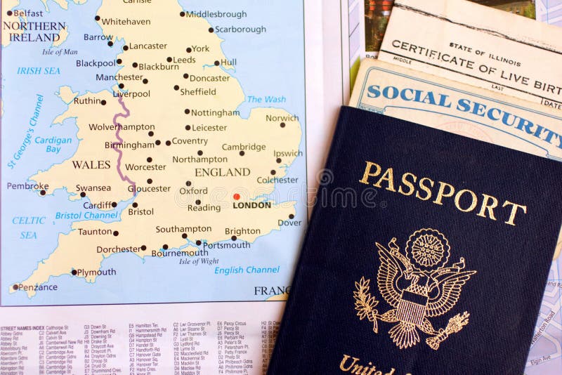 United States Passport and Travel Documents Stock Image - Image of ...