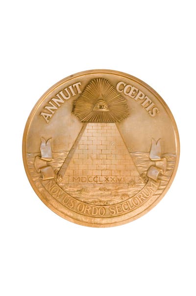 United States Pyramid Seal stock photo. Image of isolated - 4923292