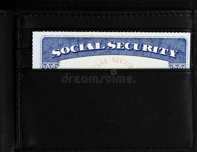 United States Social Security Card Inside of Wallet Editorial Photo ...