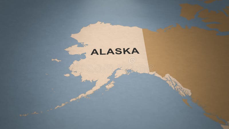 Old Paper Map of Alaska stock footage. Video of land - 303628262