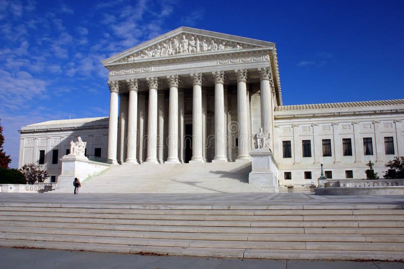 The United States Supreme Court Stock Image - Image of washington ...