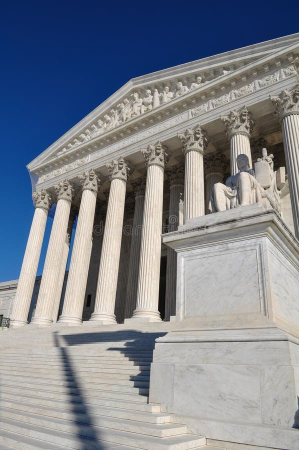 United States Supreme Court Pillars Stock Image - Image of pillars ...