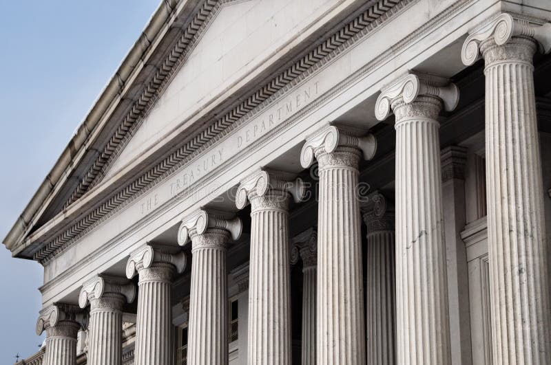 United States Treasury Department Stock Image - Image of government ...