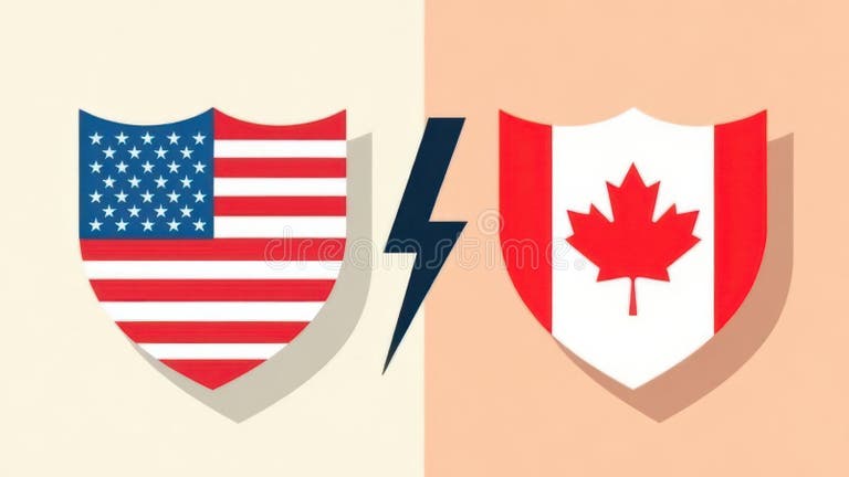United States Versus Canada in a Friendly Rivalry Represented by ...