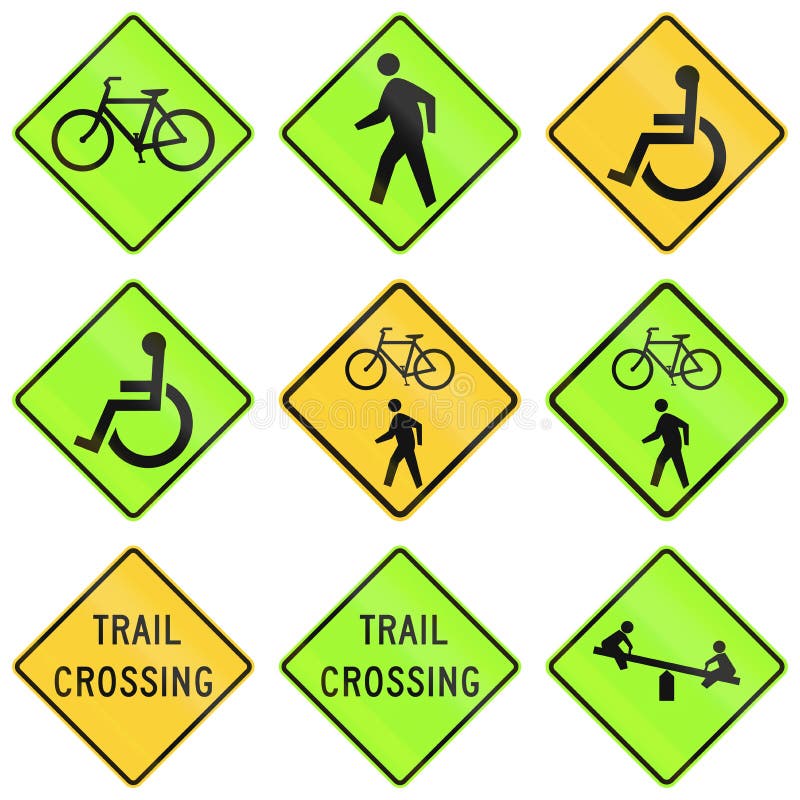 United States Warning MUTCD Road Signs Stock Illustration ...