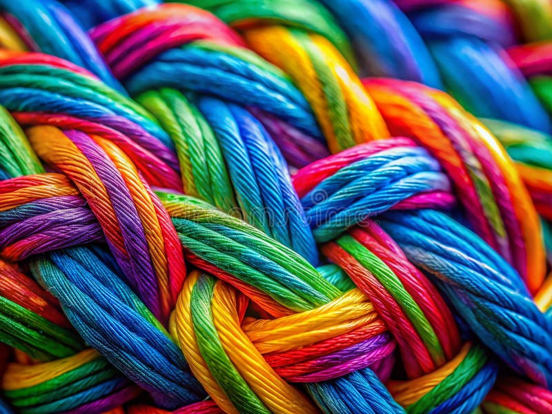 United by Strength a Diverse Team Braided Together Symbolizing Teamwork ...