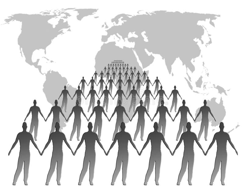 United world stock illustration. Illustration of together - 15452447