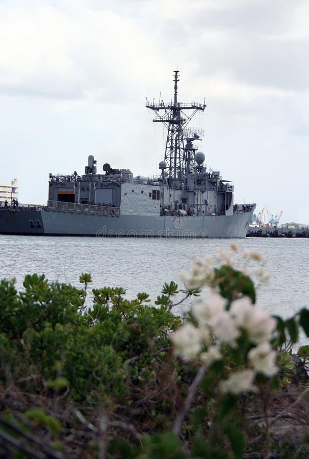 Unites States Naval Battleship Stock Photo - Image of power, battleship ...