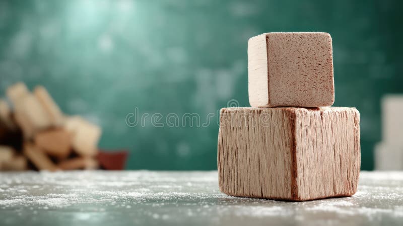 Uniting through Diversity a Powerful Image of Wooden Blocks Symbolizing ...