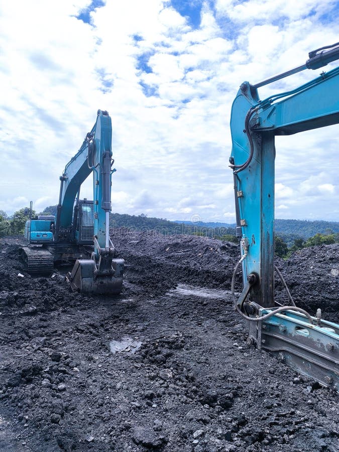 2 Units of Class 200 Excavator Heavy Equipment Stock Photo - Image of ...