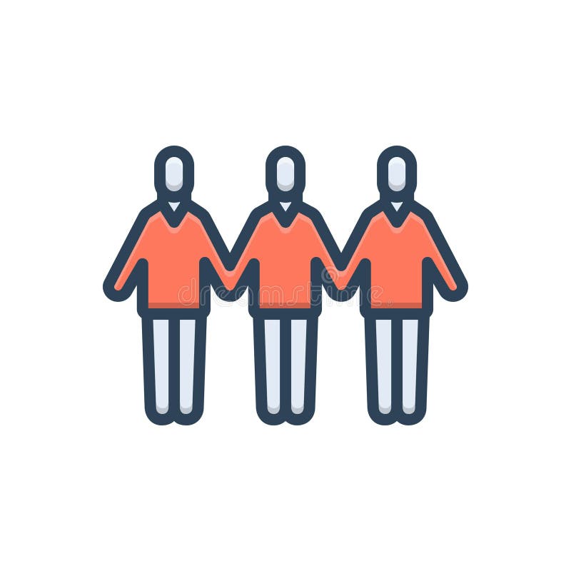 Color Illustration Icon for Units, Group and Team Stock Vector ...