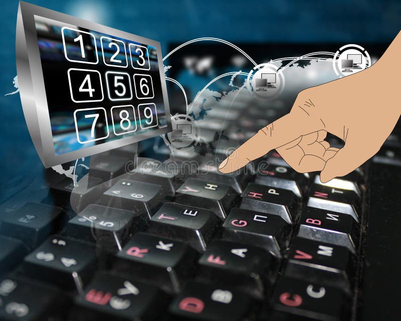 Keyboard and Binary Code 24.06.13 Stock Image - Image of black, concept ...