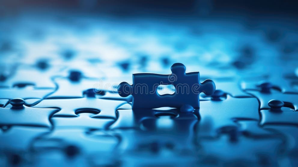 Unity blue connection stock illustration. Illustration of wholeness ...