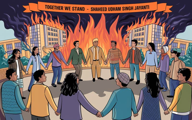 Unity and Celebration at Shaheed Udham Singh Jayanti Event Stock Image ...