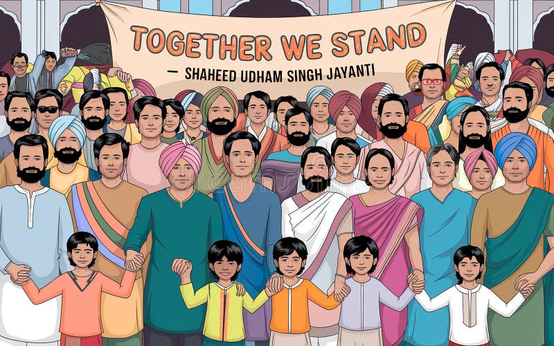 Unity and Celebration at Shaheed Udham Singh Jayanti Event Stock Image ...