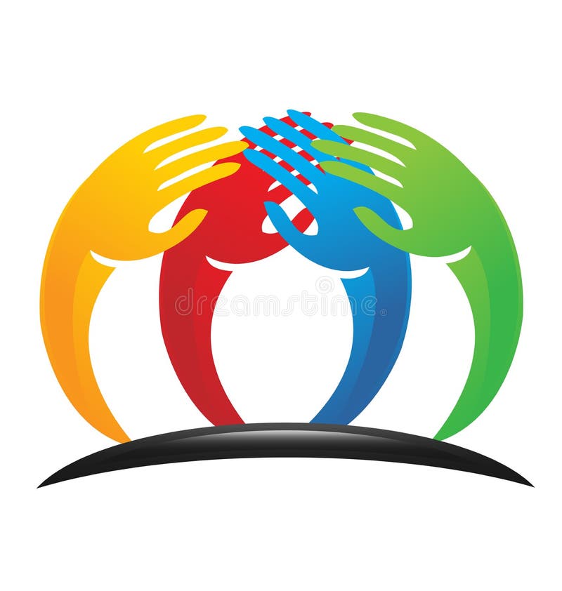 Unity Charity Hands Vector Logo Stock Vector - Illustration of arms ...